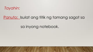 AP-Module 5-Pagbabatok, Kaugalian sa Paglilibing, Paggawa ng Bangka.pptx