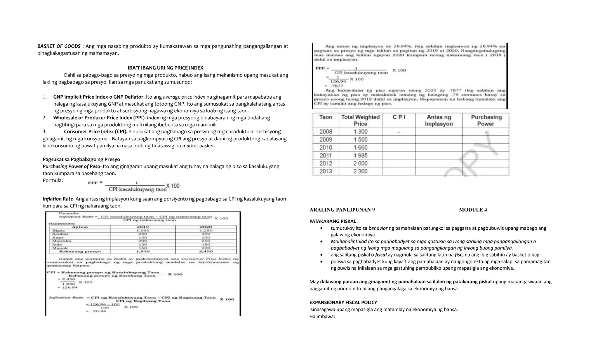 Araling panlipunan grade 9. -notes.docx