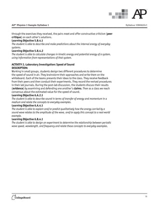 Ap physics-1-sample-syllabus-1-id-1066422v1 | PDF