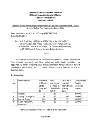 Ap police-recruitment | PDF