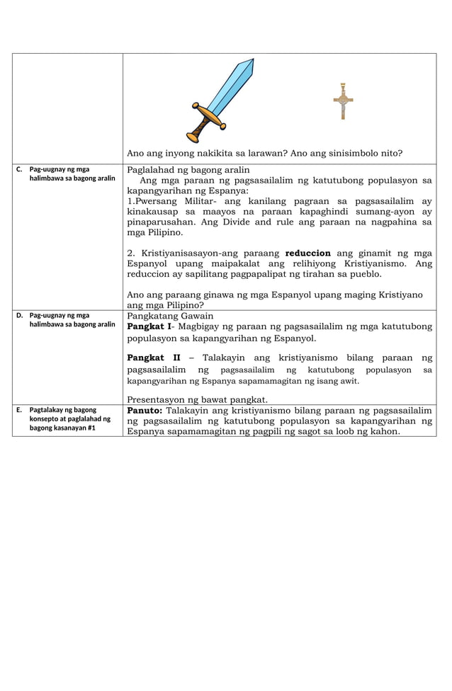 Naipaliliwanag ang katuturan at layunin ng reduccion | PDF