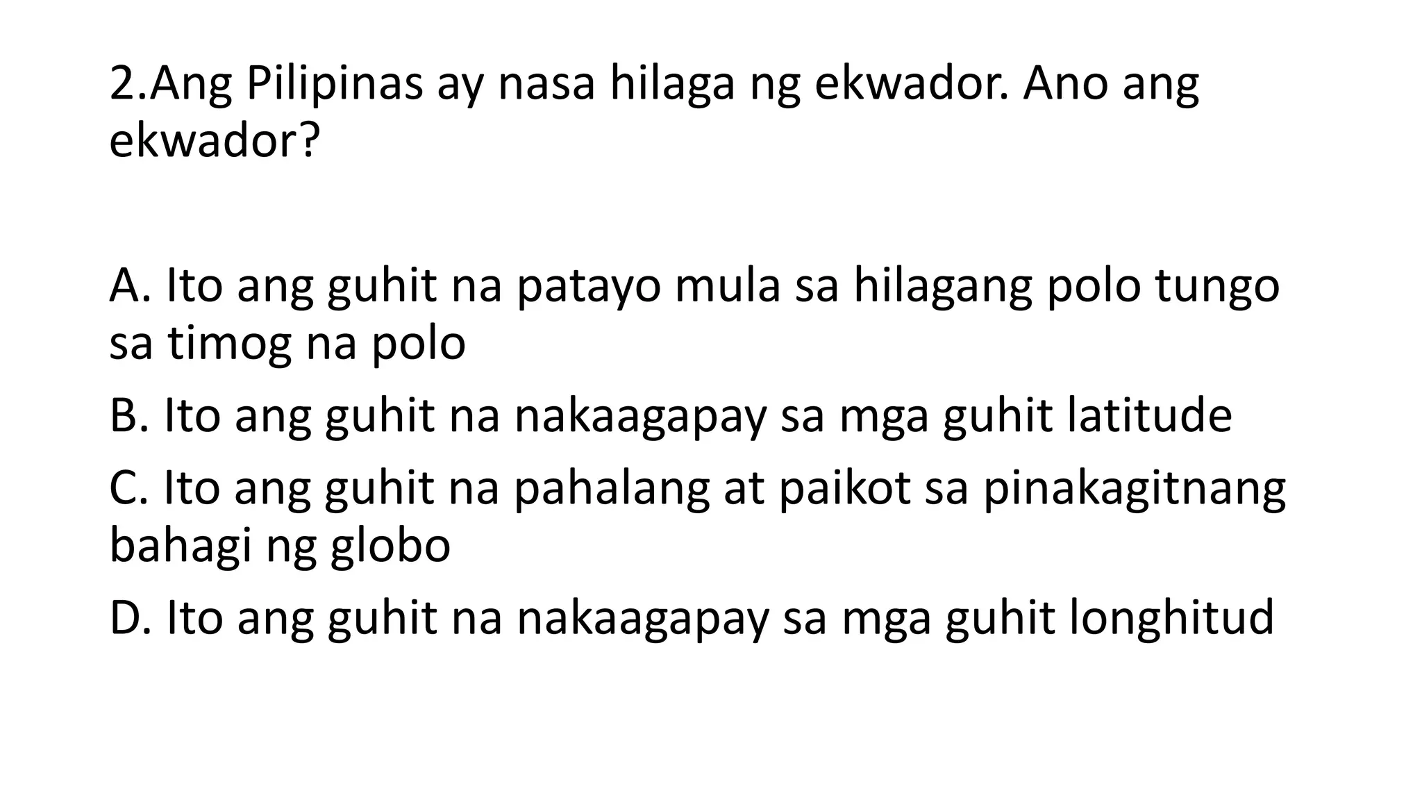 Araling Panlipunan-quiz2023-2024 Reviewer | PPTX