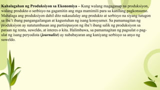 Konsepto ng produksiyon Araling Panlipunan | PPTX