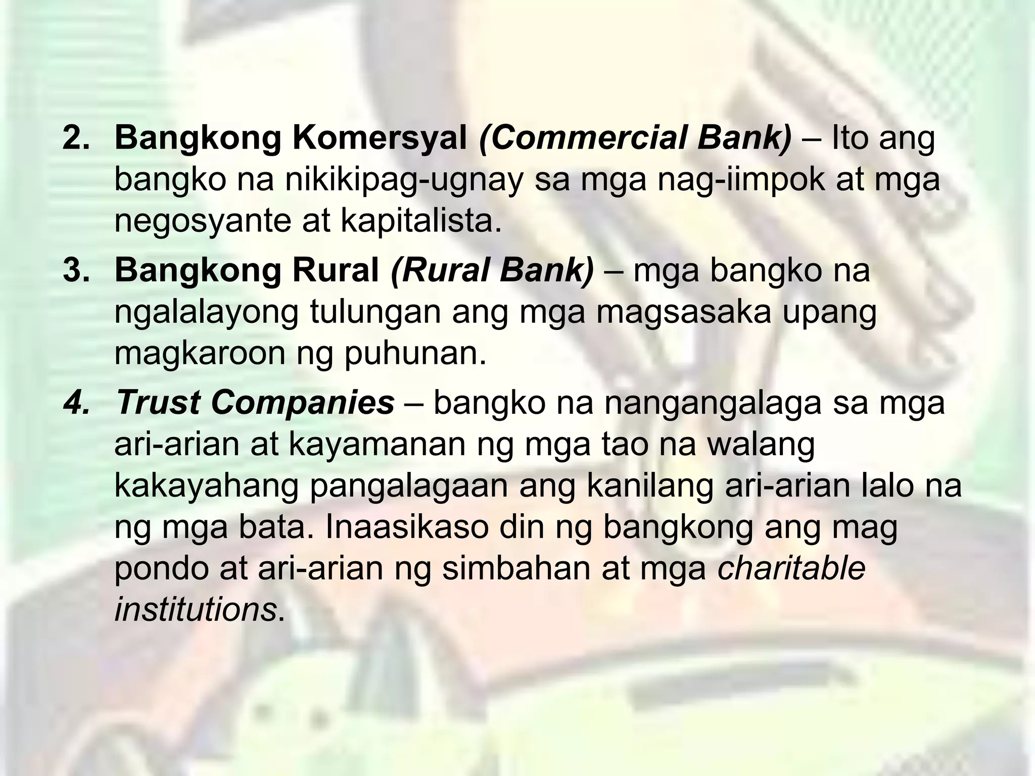 Sektor ng pananalapi | PPTX