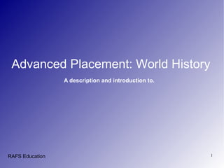 Ap World History Intro | ODP
