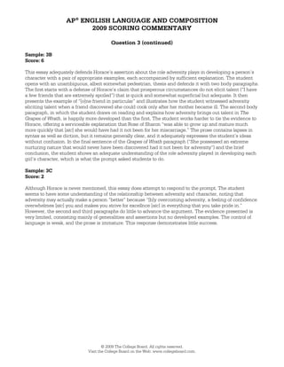 Ap09 english language_q3 | PDF | Educational Assessment | Education