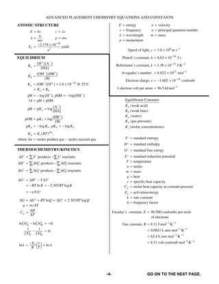 Chemistry AP Free-Response Questions Form B 2009 | PDF