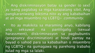 ARALING PANLIPUNAN 10 DISKRIMINASYON SA KABABAIHAN AT LGBTQ+.pptx