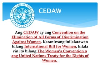 AP 10 CEDAW the Convention on the Elimination of All Forms of ...