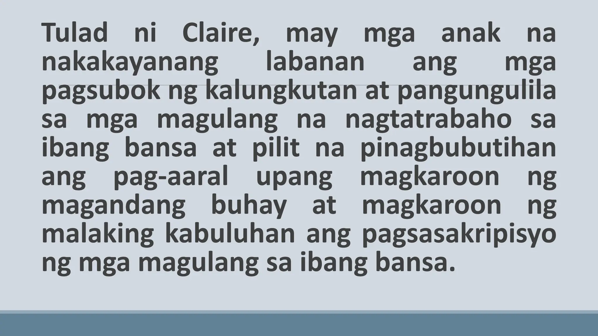 Epekto ng Migrasyon sa Pamilyang Pilipino | PPTX