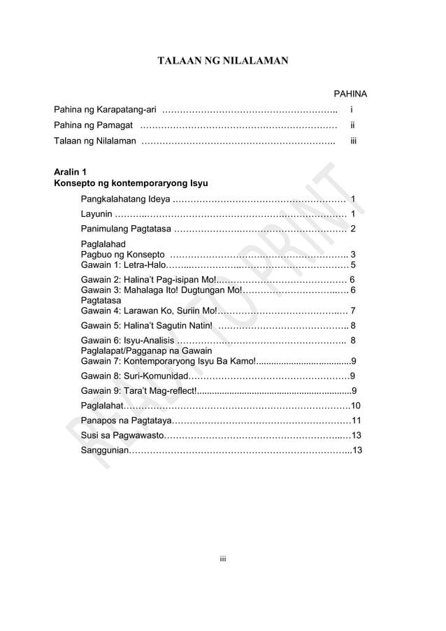 AP Grade 10 Q1 Mod1 | PDF