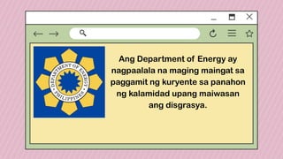 Mga Pagkilos ng Pamahalaan para sa Ligtas na Pagharap sa mga Kalamidad ...