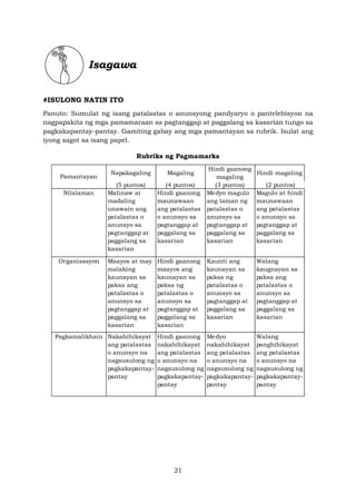 ap10_q3_mod4_pagtanggapatpaggalangsakasariantungosapagkapantaypantay ...