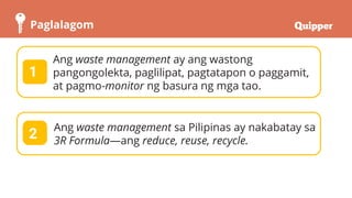 Waste Management_AP 10 KOntemporaryong Isyu | PPTX