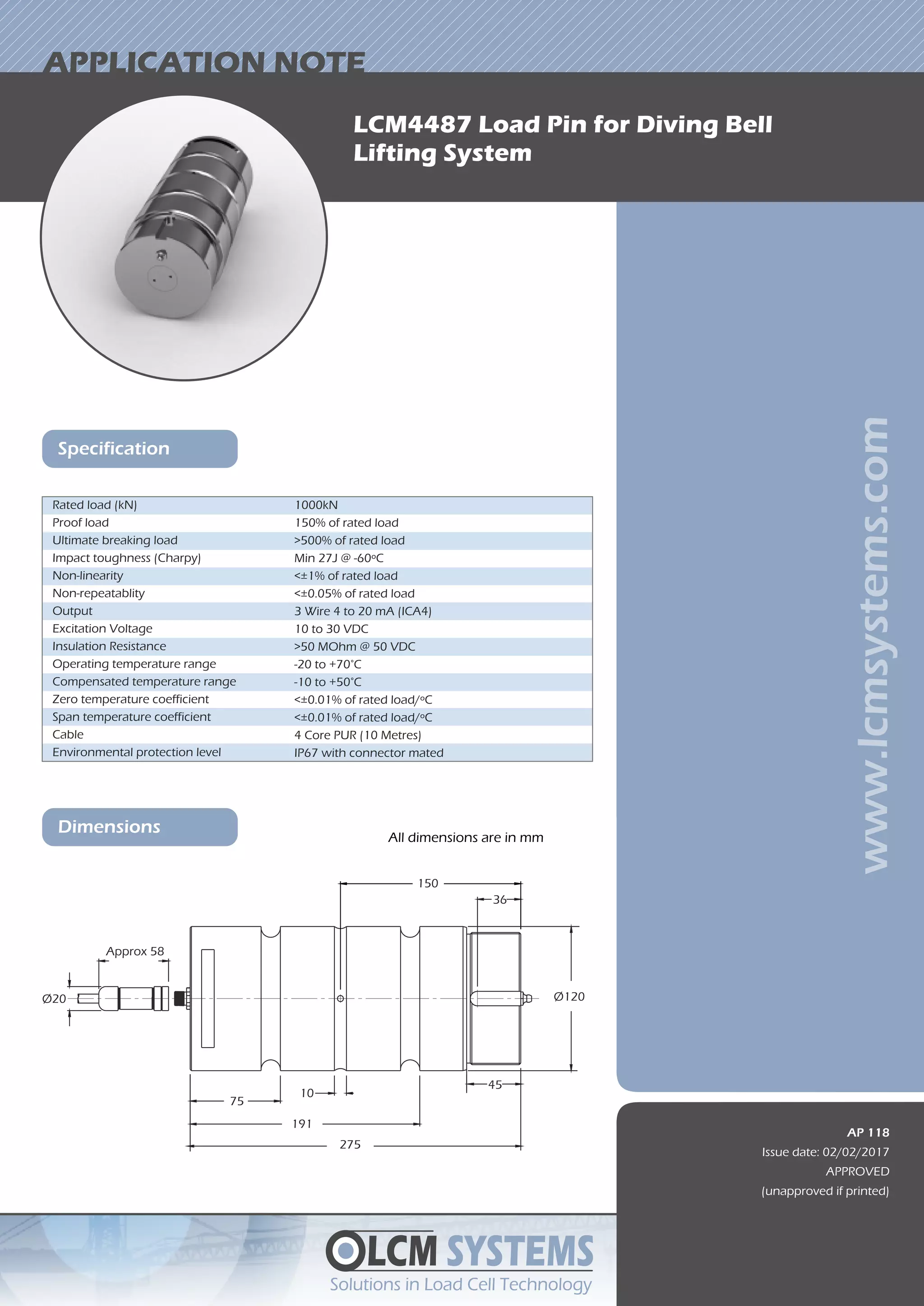 Ap118 lcm4487 diving bell lifting system | PDF