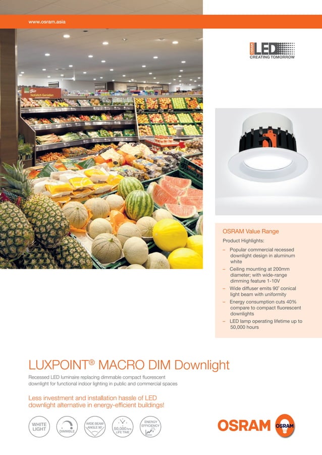 Downlight for commercial lighting application | PDF