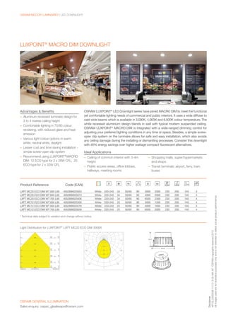 Downlight for commercial lighting application | PDF