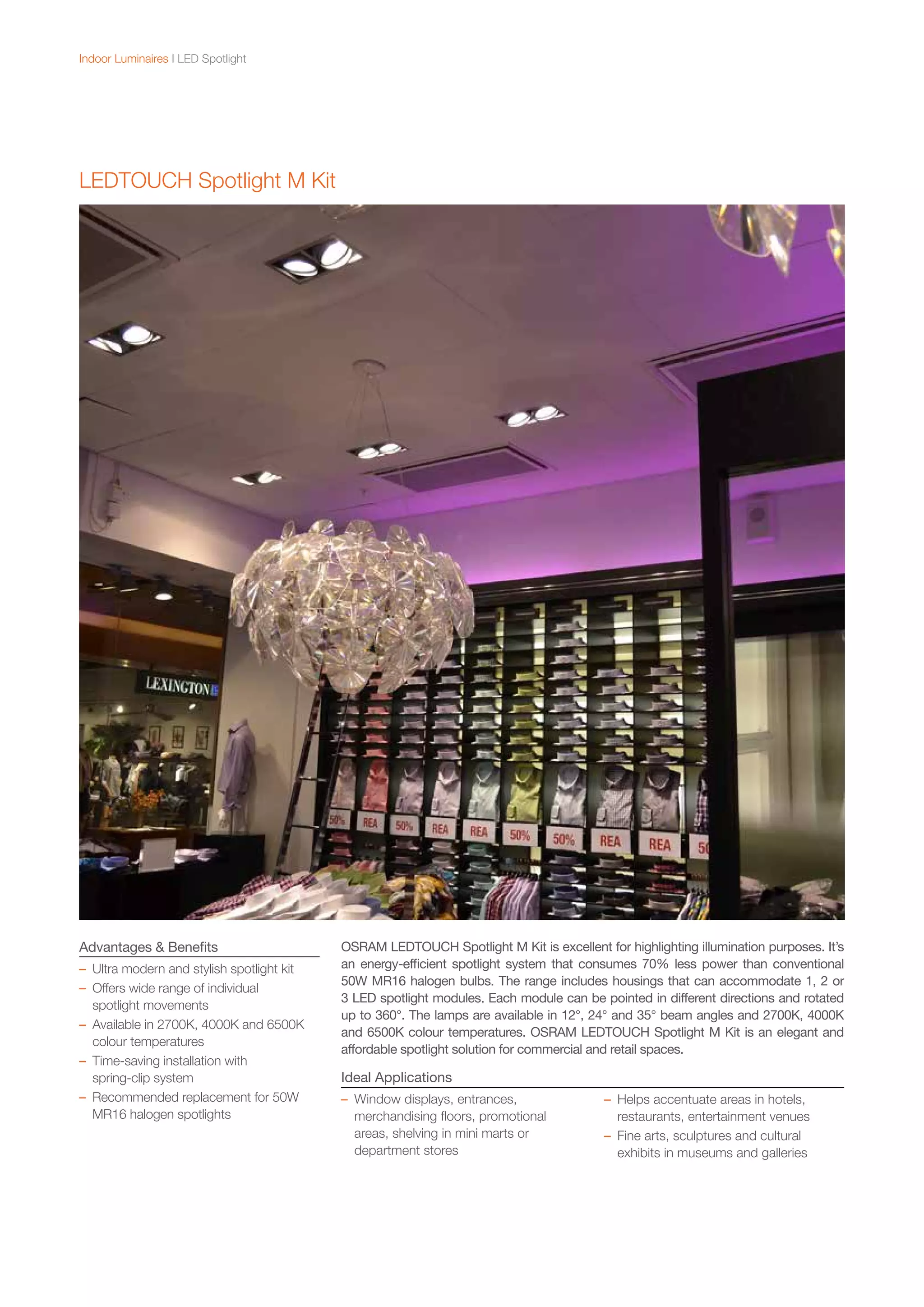 Multi-Spot Light for Retail Lighting | PDF