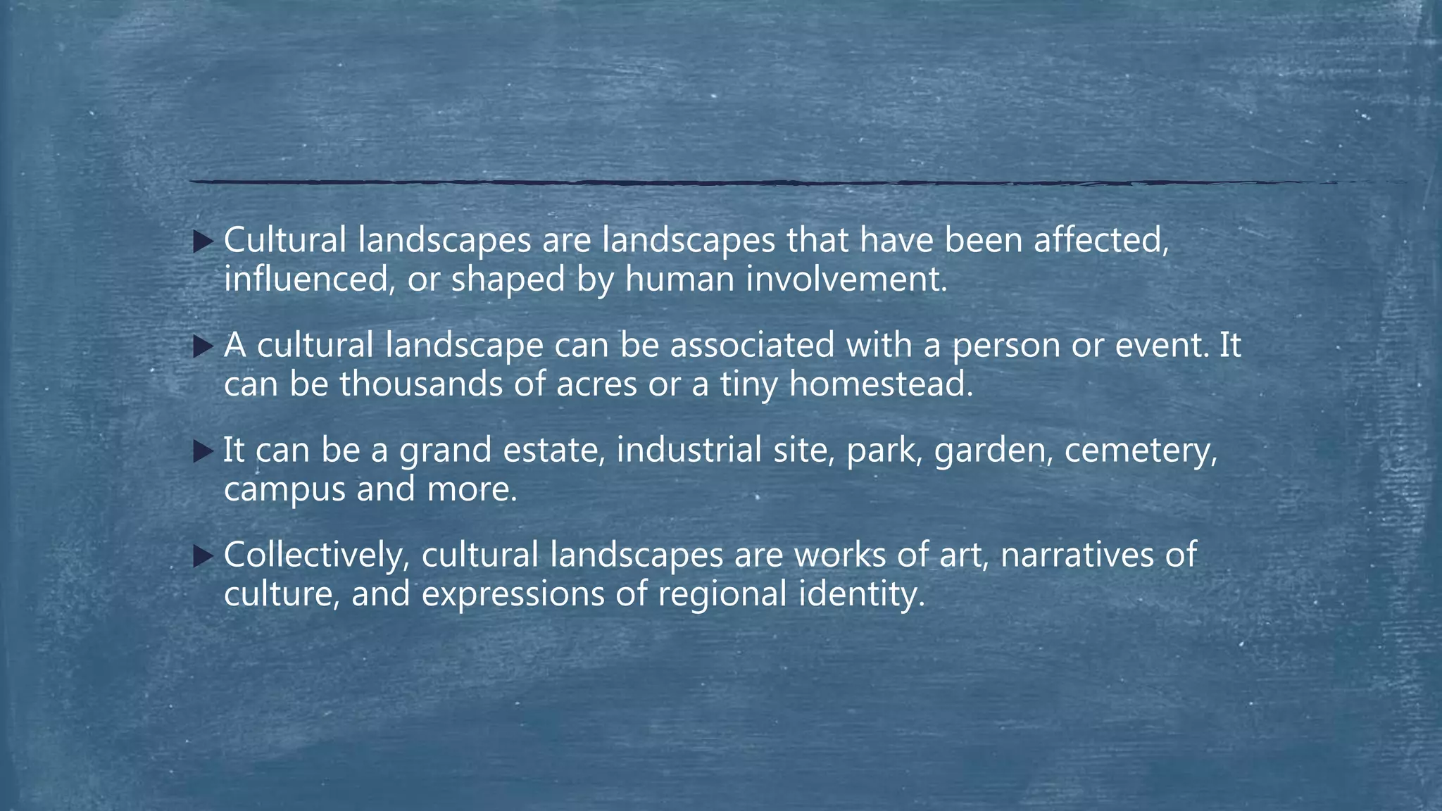 Cultural Landscape | PPTX