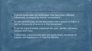 Cultural Landscape | PPTX