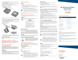Aruba AP 20X Installation Guide | PDF