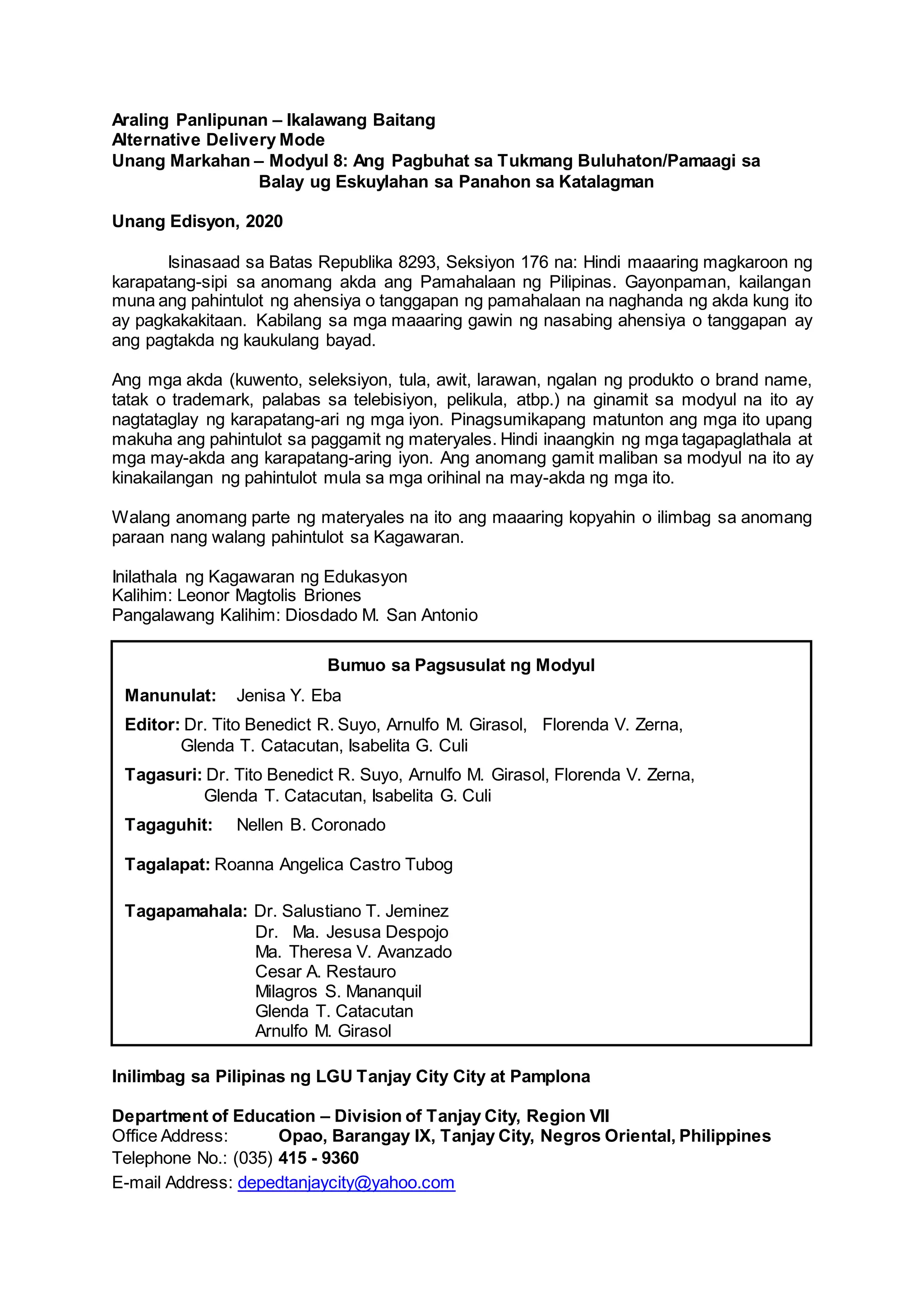 Ap2adm melc q1-m1-week-8docx | PDF