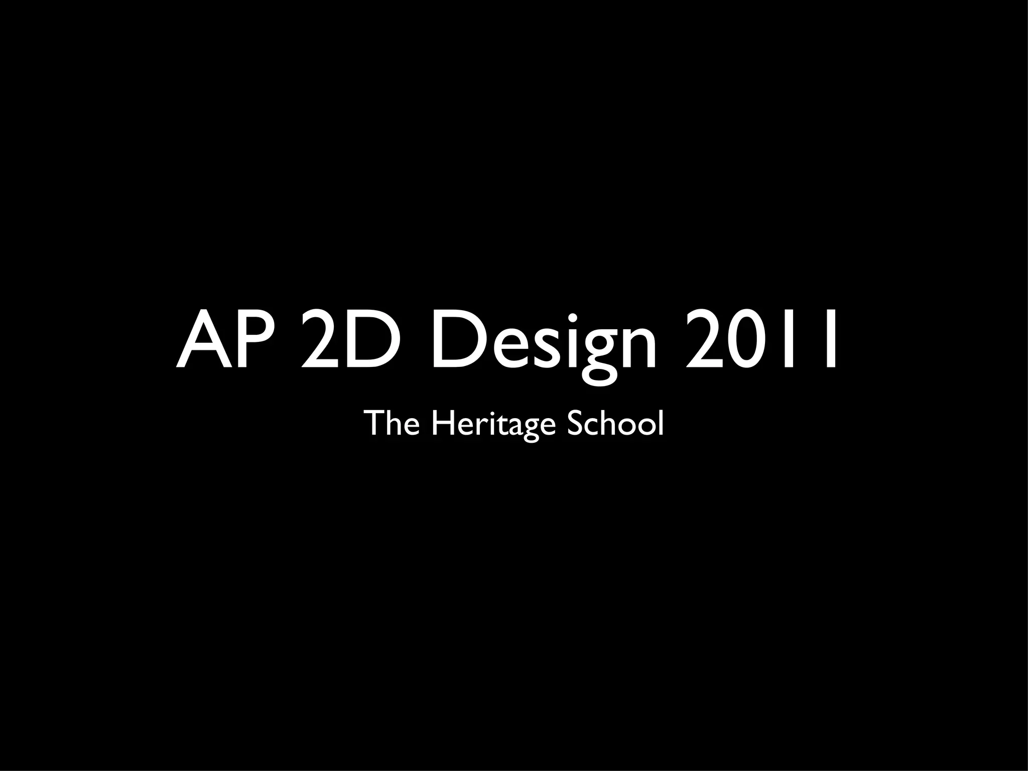 AP 2D Design and Photography | PPS