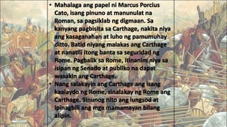 Digmaang Punic at ang Tagumpay ng Rome sa Silangan | PPTX