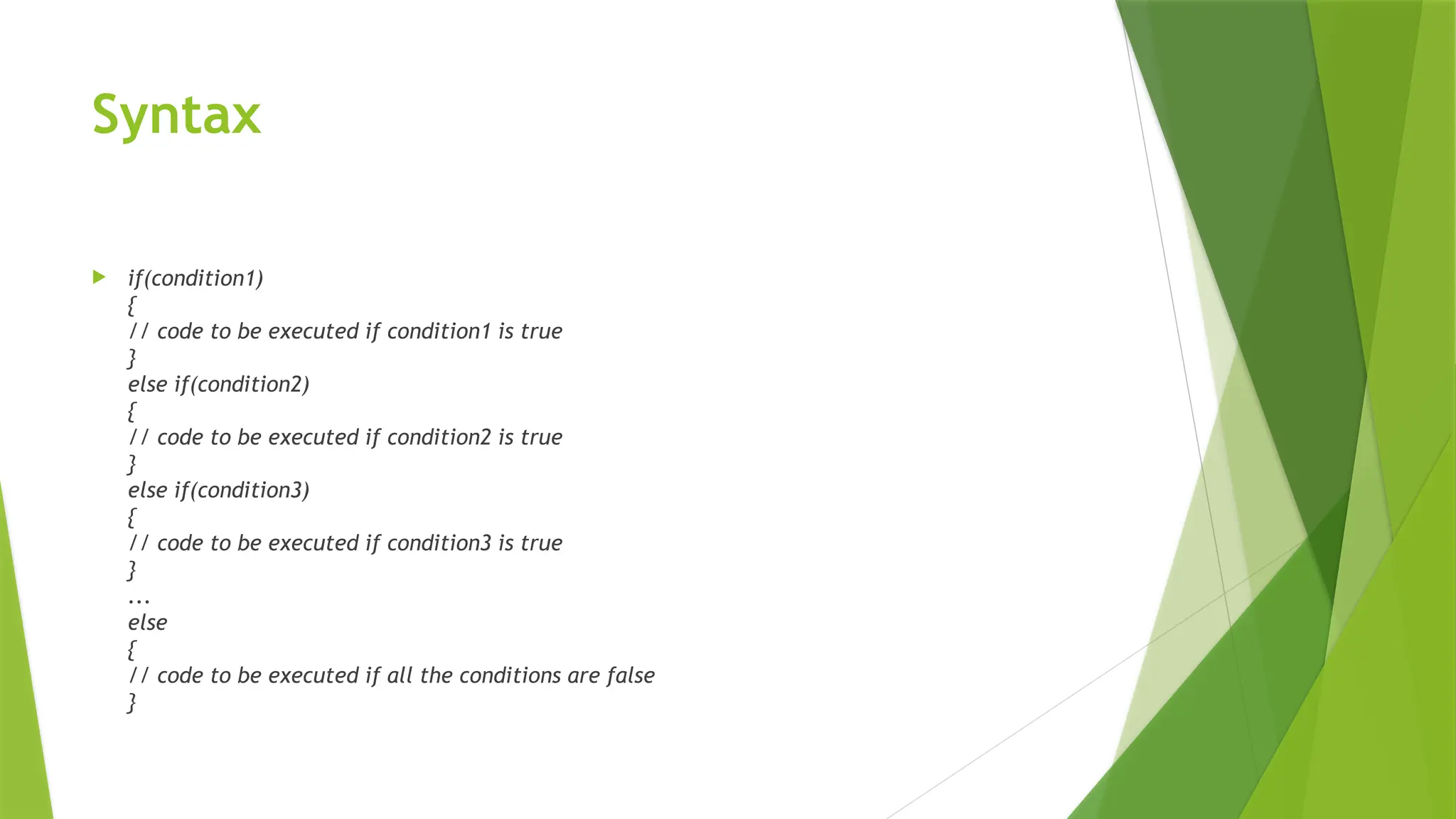 Advanced Programming: C#-Control Statements | PPTX