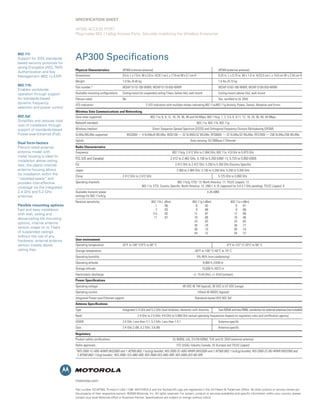 Ap300 spec sheet | PDF