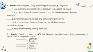 KINALALAGYAN NG MGA LUNGSOD AT BAYAN SA REHIYON BATAY SA DIREKSYON | PPTX