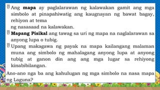AP3 Q1 W6 D3 Payak na Mapa na Nagpapakita ng Mahalagang Anyong Lupa at ...