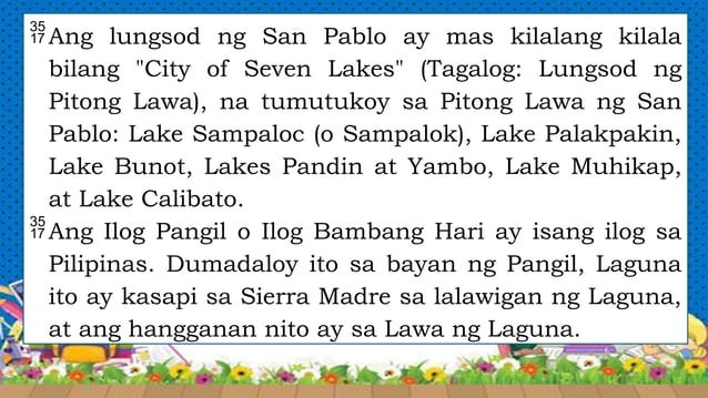 AP3 Q1 W6 D3 Payak na Mapa na Nagpapakita ng Mahalagang Anyong Lupa at ...