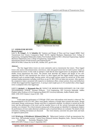 Analysis and Design of Transmission Tower | PDF