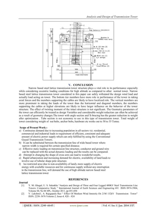 Analysis and Design of Transmission Tower | PDF