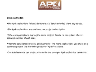 Ap4 construction platform_presentation_cloud_views_2010 | PPT