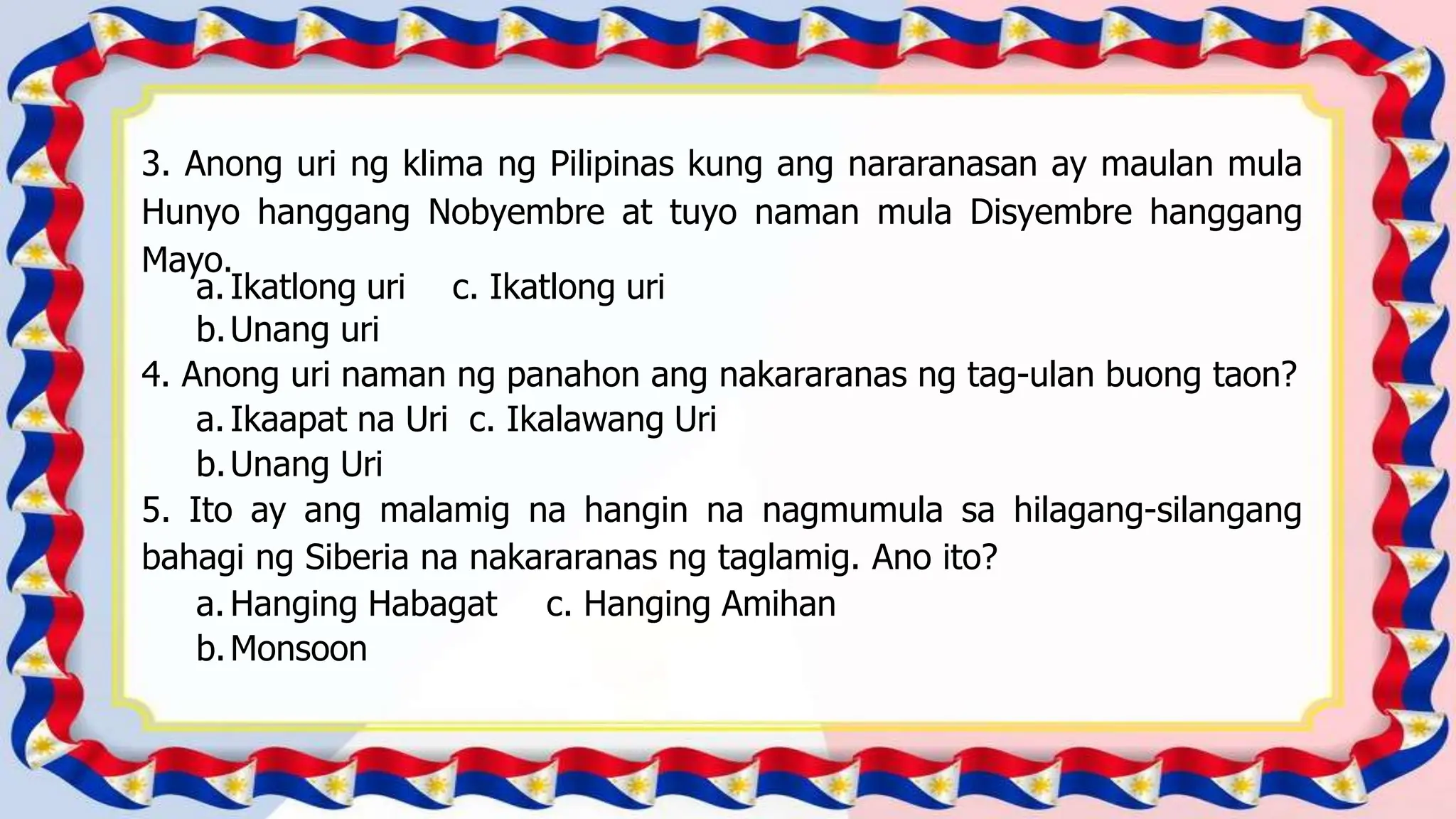 SALIK NA MAY KINALAMAN SA KLIMA NG BANSA | PPTX