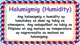 SALIK NA MAY KINALAMAN SA KLIMA NG BANSA | PPTX