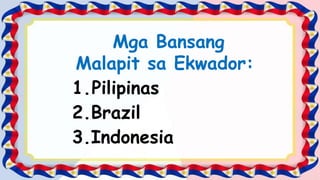 SALIK NA MAY KINALAMAN SA KLIMA NG BANSA | PPTX