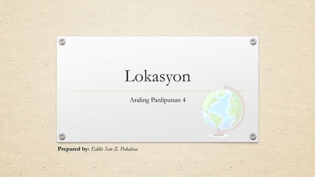 Lokasyon | PPTX