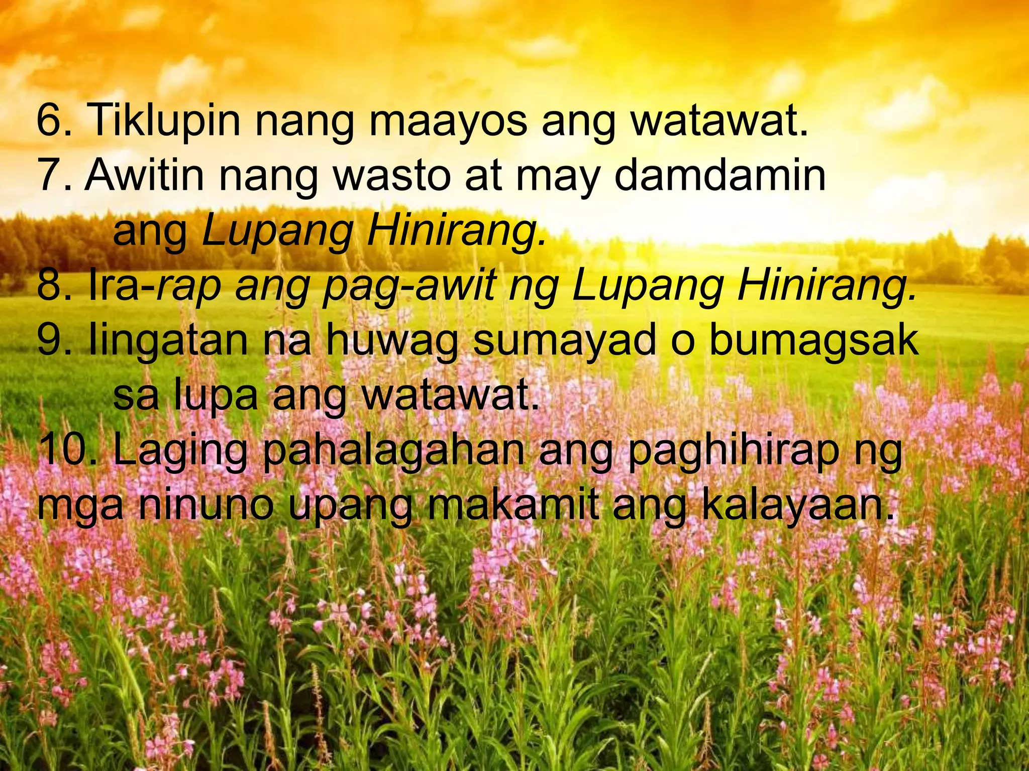 AP 4 PPT Q3 - Aralin 17 - Pambansang Awit At Watawat Bilang Mga Sagisag ...