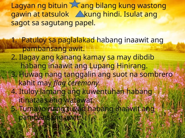 AP 4 PPT Q3 - Aralin 17 - Pambansang Awit At Watawat Bilang Mga Sagisag ...