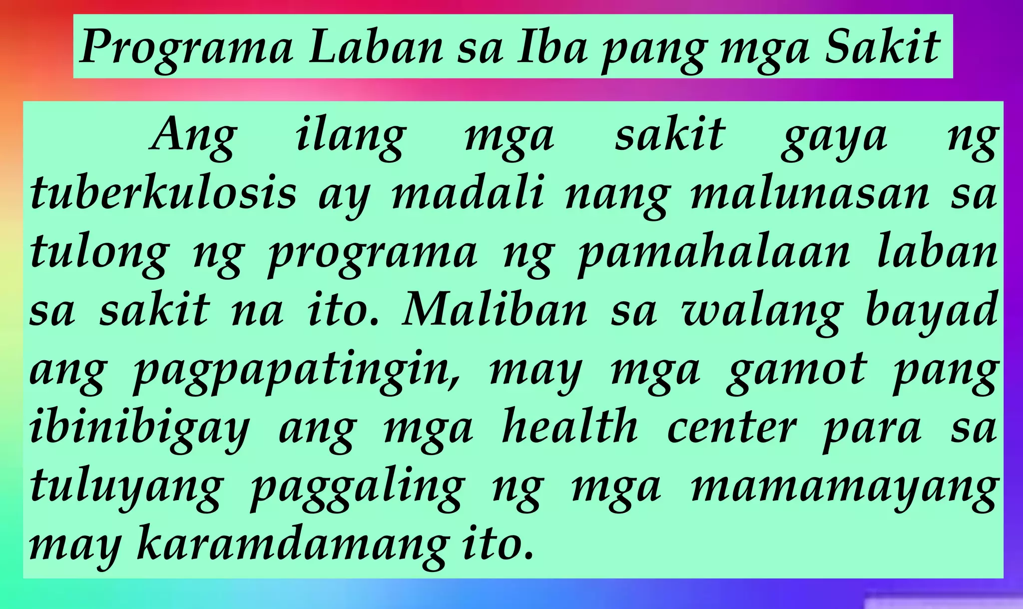 AP 4 PPT Q3 - Aralin 8 - Mga Programang Pangkalusugan.ppt