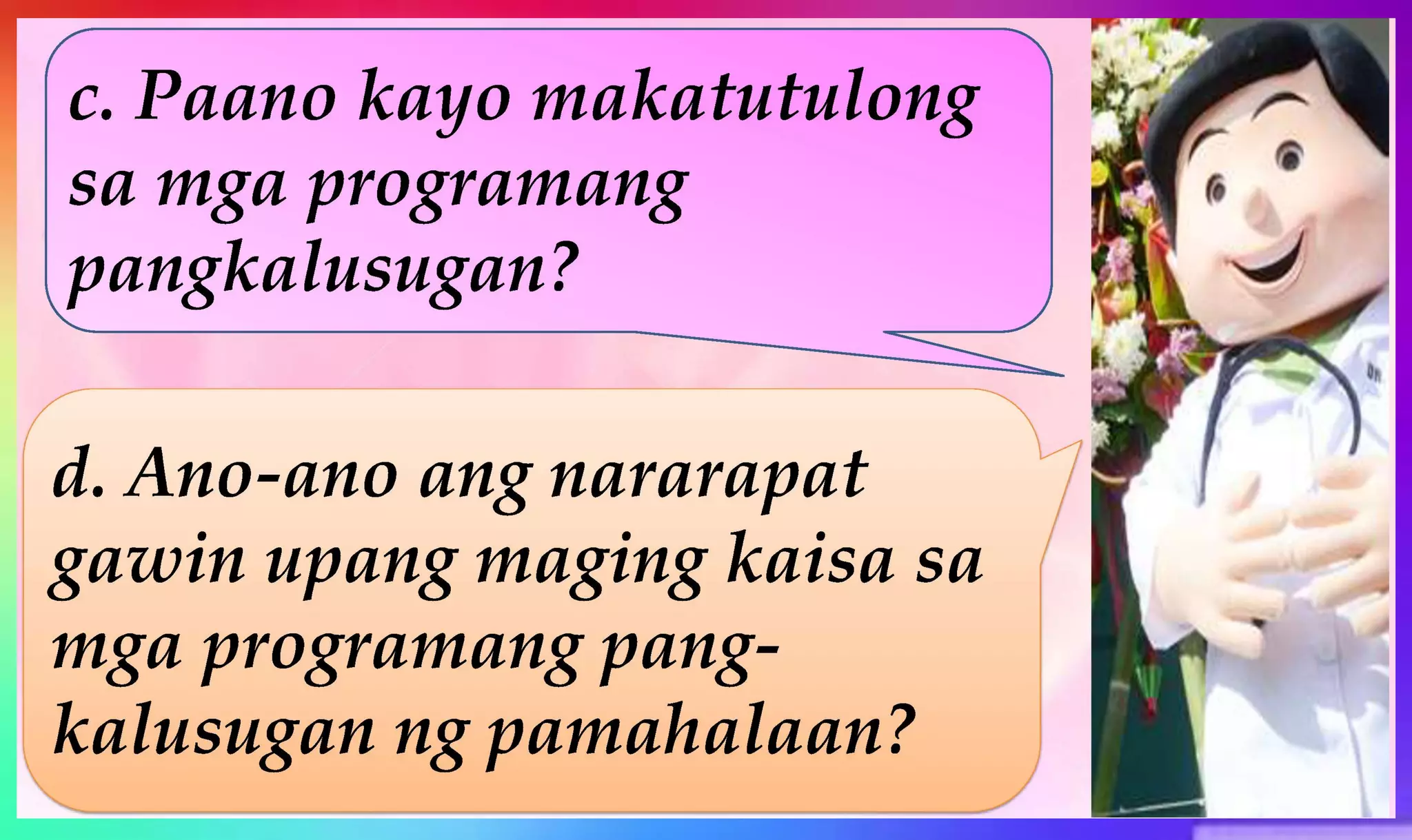 AP 4 PPT Q3 - Aralin 8 - Mga Programang Pangkalusugan.ppt