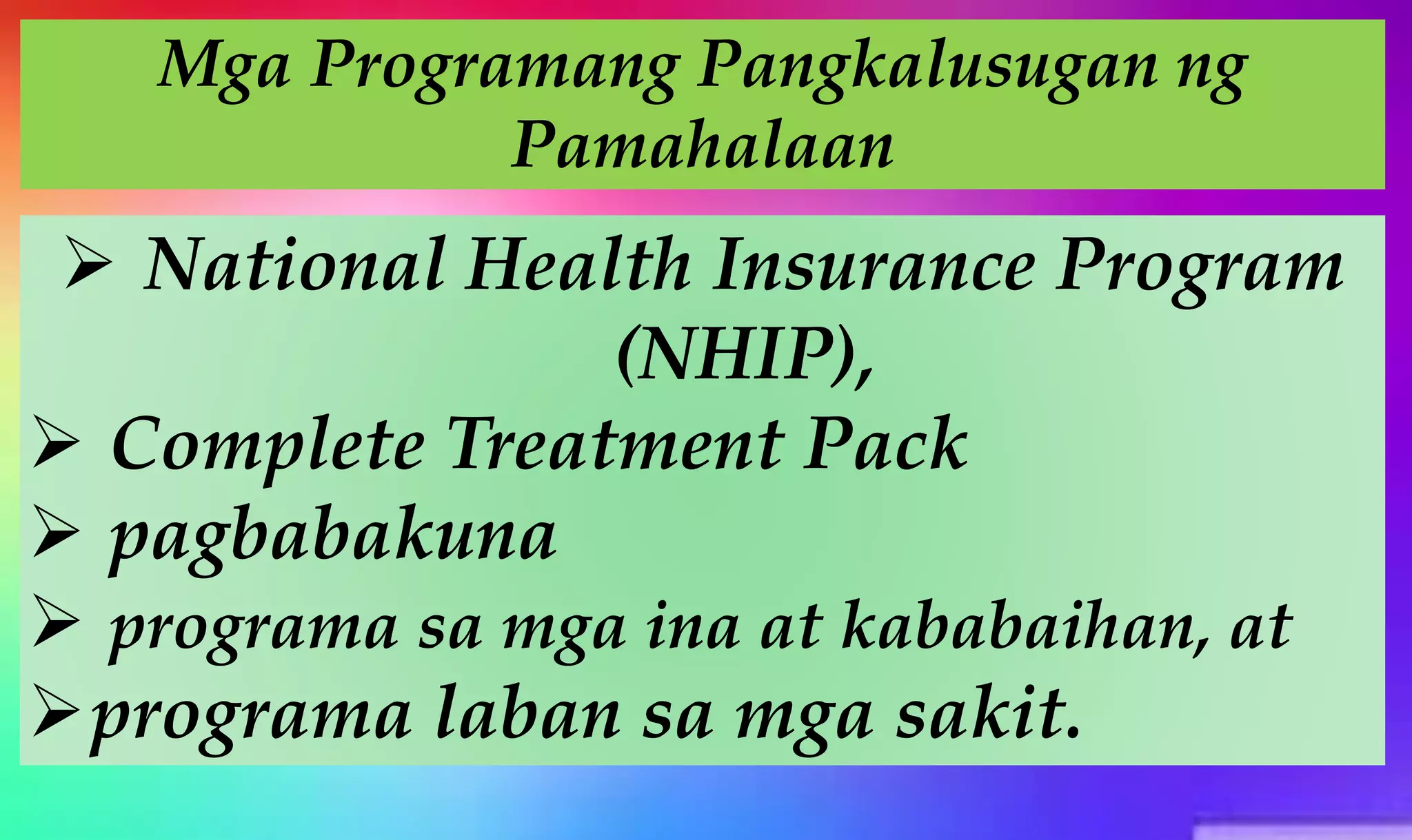 AP 4 PPT Q3 - Aralin 8 - Mga Programang Pangkalusugan.ppt