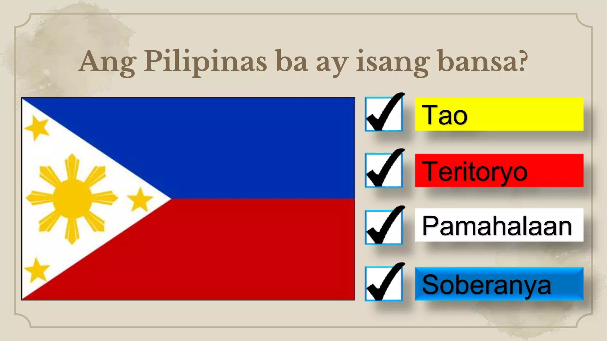 Elemento ng Isang Bansa | PPTX