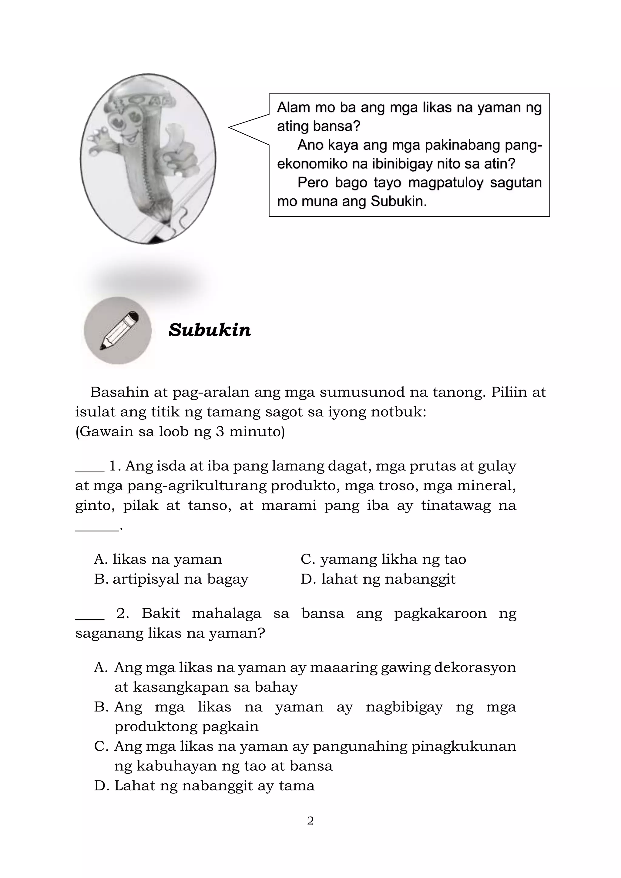 AP4_Q2_Mod1_ Pakinabang Pang-ekonomiko ng Likas na Yaman ng Pilipinas.pdf