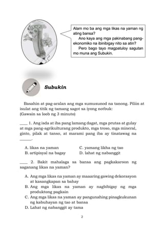 AP4_Q2_Mod1_ Pakinabang Pang-ekonomiko ng Likas na Yaman ng Pilipinas.pdf