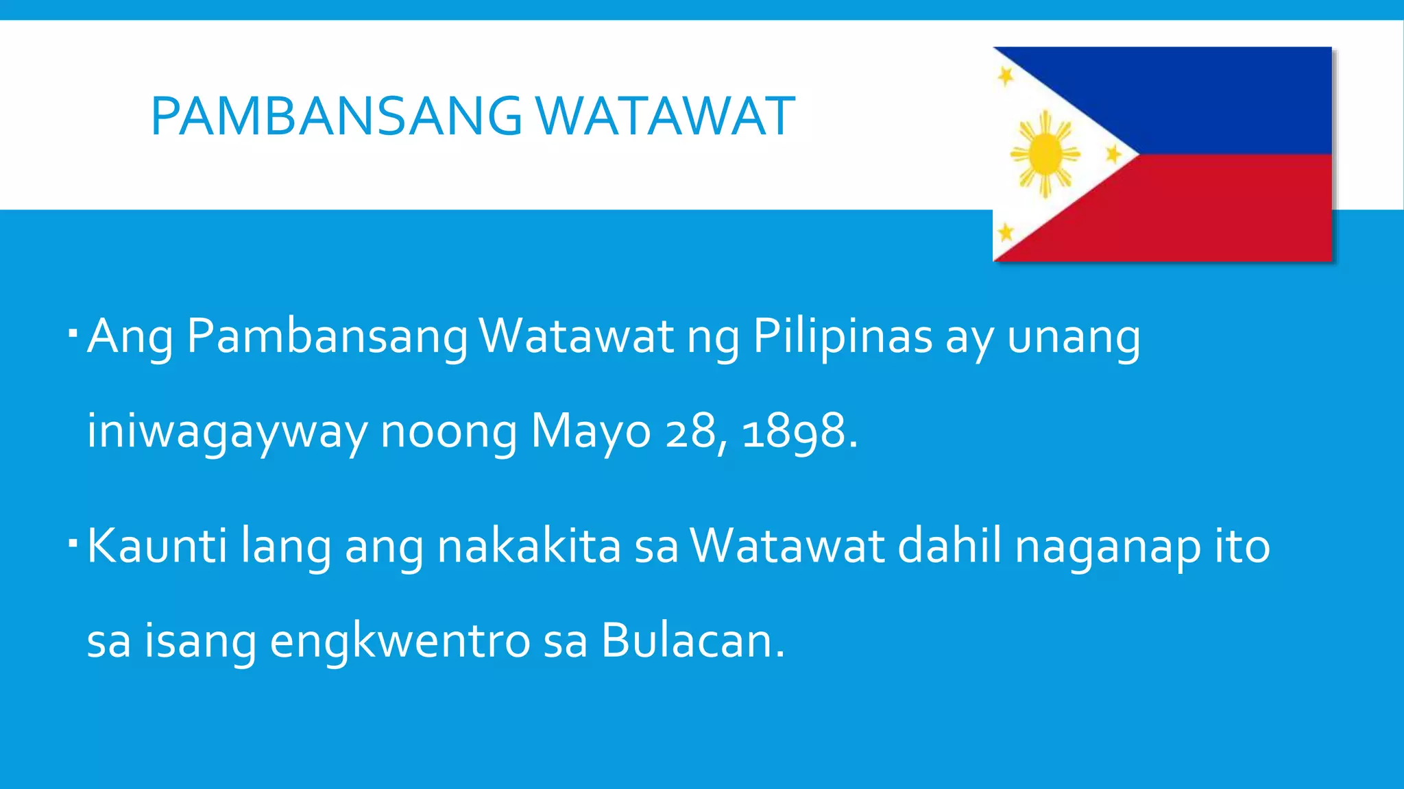 Watawat ng Bansa | PPTX