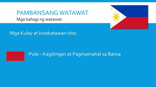 Watawat ng Bansa | PPTX